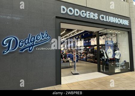 A Welcome sign featuring image of Los Angeles Dodgers player Shohei ...