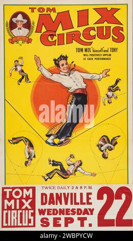 Tom Mix Circus Poster (Circus Poster, 1937 Stock Photo - Alamy