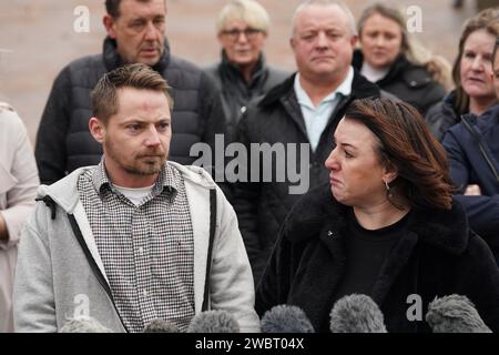 Sam Phillips, the father of Alfie Phillips, with his current partner ...