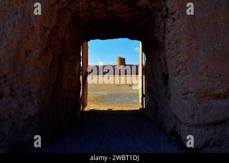 Clay fortress ruins in Kashan province of Iran Stock Photo - Alamy