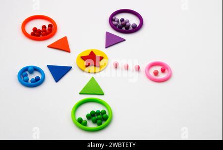 Teams represented by different colors that are heading towards the same ...