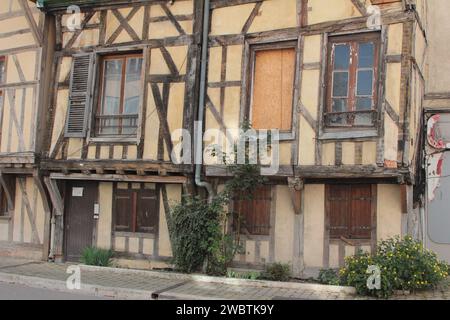 The historic city centre of Troyes, France is shaped like a Champagne ...