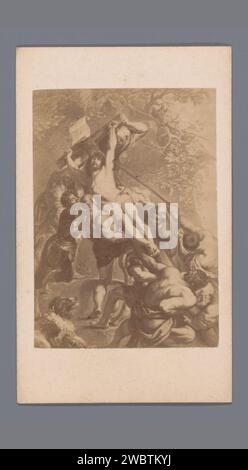 Photo production of a painting of the crucifixion of Christ by Peter Paul Rubens, Edmond ...