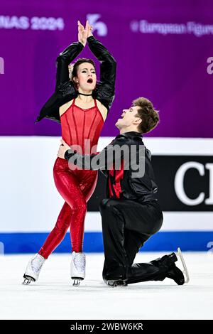 Carolane SOUCISSE & Shane FIRUS (IRL), during Ice Dance Rhythm Dance ...