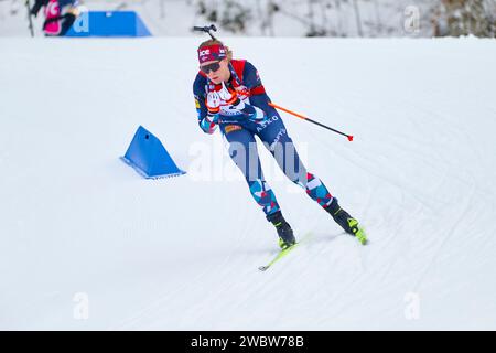 RUHPOLDING, GERMANY - 12 JANUARY, 2024: ANDERSSON Sara, Women sprint ...