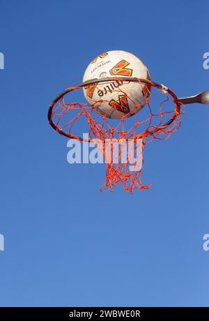 Netball. A cropped image of a netball Player Stock Photo - Alamy