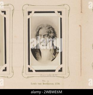 Photo production of a portrait of Ludwig van Beethoven; Ludwig van ...