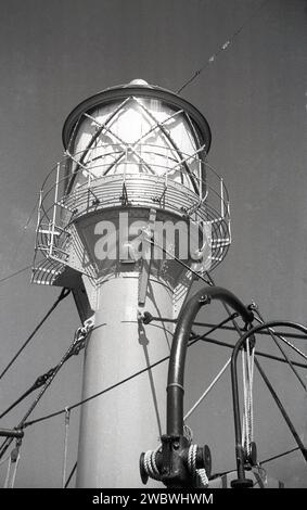 1960s, historical, the North Goodwin lightship on Goodwin Sands off the ...