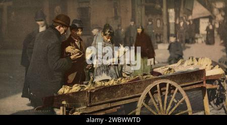 A banana cart , 1902 Stock Photo - Alamy