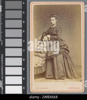 Portrait of an unknown woman, Louis Robert Werner, 1871 - 1877 ...