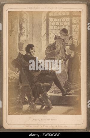 Photo production of a drawing by Mephistopheles and Faust, from the ...