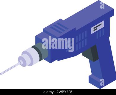 Electric impact driver icon. Hand drawn vector illustration ...