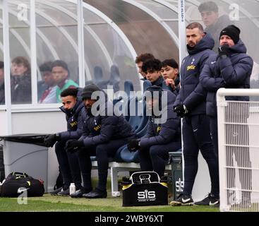 Enfield, UK. 12th Jan, 2024. Tottenham coach Jermaine Defoe during the ...