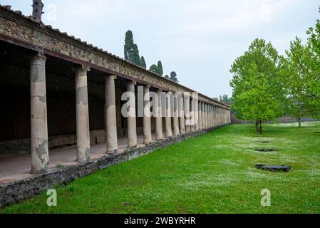 Pompeii, Italy Palestra Grande courtyard. Gymnastic exercises central ...