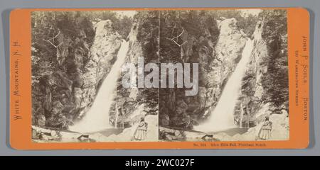 Glen Ellis Falls nabij Pinkham Notch in White Mountain National Forest ...