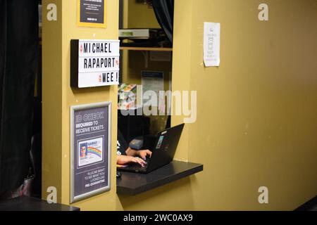 Portland, Oregon, USA. 12th Jan, 2024. Helium Comedy Club staff ...