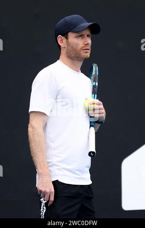 Emma Raducanu with her coach Nick Cavaday during practicing on day two ...