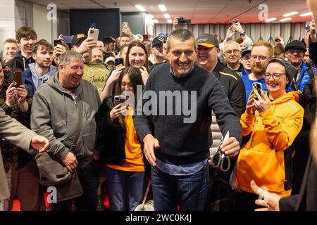 Birmingham, UK. 13 Jan, 2024. Former Haas team principle Gunther ...