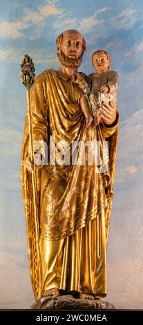 The Saint Gervasio and Saint Protasio basilica in the seaside town of ...