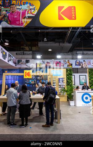 The Kodak booth at the Las Vegas Convention Center during CES 2025 in ...