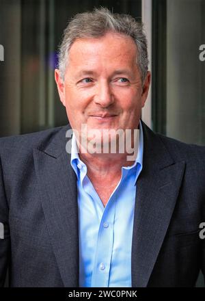 Piers Morgan, broadcaster, journalist and presenter, close up face ...
