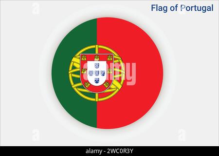 Vector flag of Portugal. Accurate dimensions and official colors ...