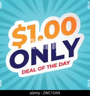 only 1 dollar bubble speech pop art style vector image Stock Vector ...
