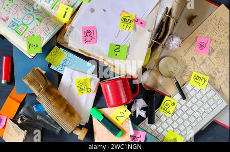 Messy workplace,chaotic office, overworked, bureaucracy,red tape ...