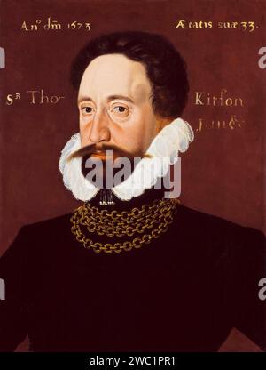 Sir Thomas Kytson 1573 by George Gower Stock Photo - Alamy