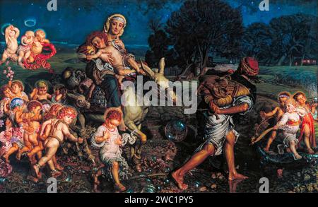 William Holman Hunt, The Triumph of the Innocents, painting in oil on ...