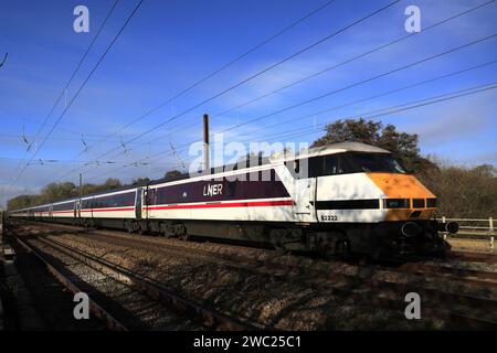 82222 LNER, White Livery train, East Coast Main Line Railway, Grantham ...
