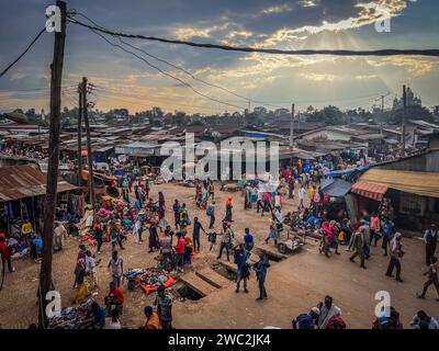 Jimma, Ethiopia, January 17, 2023: landscape of the city of Jimma with ...