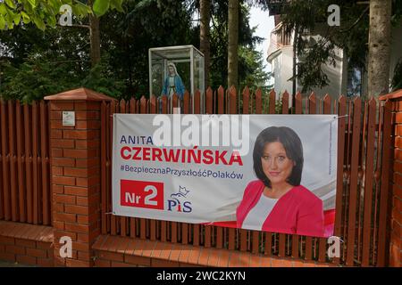 Posters in the streets for the Polish parliamentary elections Stock ...