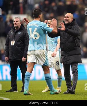 Manchester City's Rodri following the Premier League match at the City ...