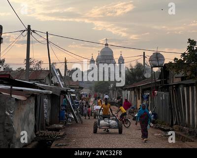 Jimma, Ethiopia, January 17, 2023: landscape of the city of Jimma with ...