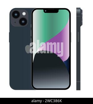 Apple iPhone 14. Smart phone. Available in black color. New iPhone 14 ...