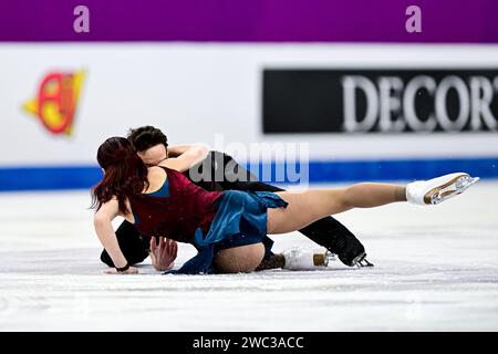 Mariia NOSOVITSKAYA & Mikhail NOSOVITSKIY (ISR), during Ice Dance Free Dance, at the ISU ...