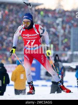 Jeremy Finello of Switzerland in action during the men's 20km run at ...