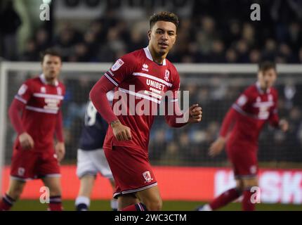 LONDON, ENGLAND - JANUARY 13: Morgan Rogers of Middlesbrough during the ...