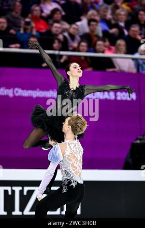 Diana DAVIS & Gleb SMOLKIN (GEO), during Ice Dance Free Dance, at the ...