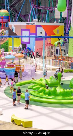 Nickelodeon Universe amusement park at the American Dreams mall ...