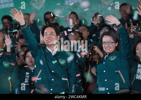 Taiwan's Vice President Bi-Khim Hsiao, center, speaks with attendees ...