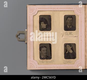 Four portraits of young women, Anonymous, 1855 - 1940 photograph These ...