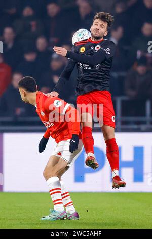 ROTTERDAM - (l-r) Sergino Dest of PSV Eindhoven, Shunsuke Mito of ...