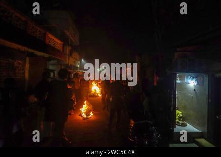 Chennai, India. 14th Jan, 2024. Bhogi Pandigai (festival) is celebrated ...