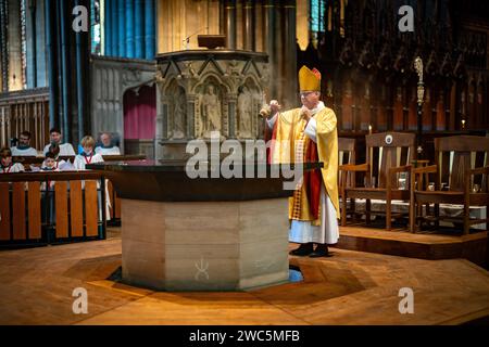 The Right Revd Stephen Lake, Bishop of Salisbury (sat down ...