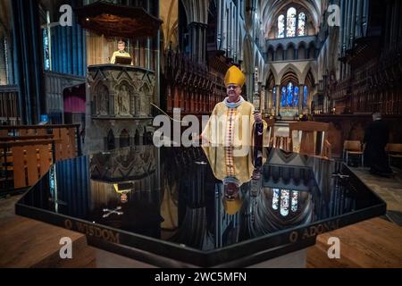 The Right Revd Stephen Lake, Bishop of Salisbury (sat down ...
