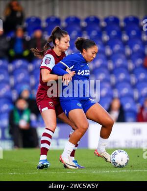 West Ham United’s Amber Tysiak scores an own goal during the Barclays ...