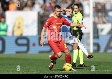 Lecce’s Albanian midfielder Ylber Ramadani looks during the Serie A ...