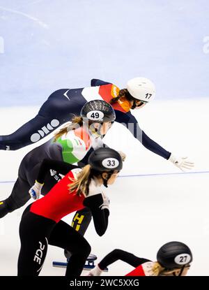 GDANSK - Selma Poutsma during 1000 meters on day 3 of the European ...